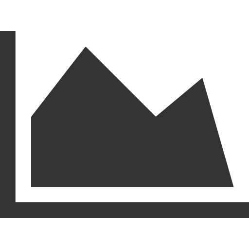 Area chart icon vector SVG, PNG download free