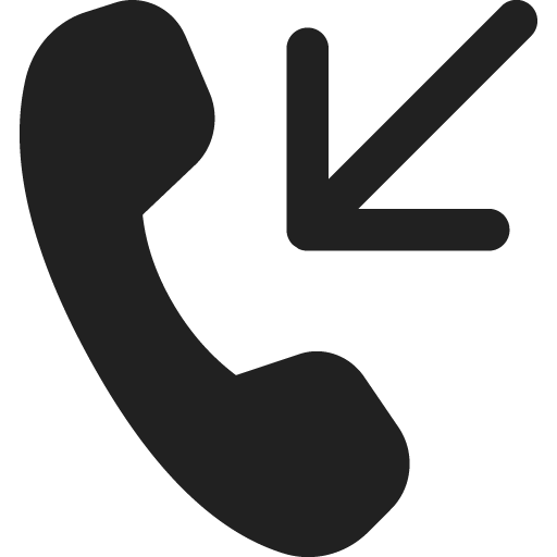 Call inbound icon vector SVG, PNG download free