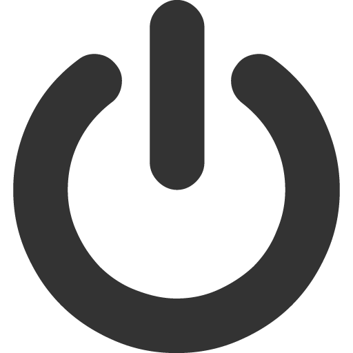 Power off icon vector SVG, PNG download free