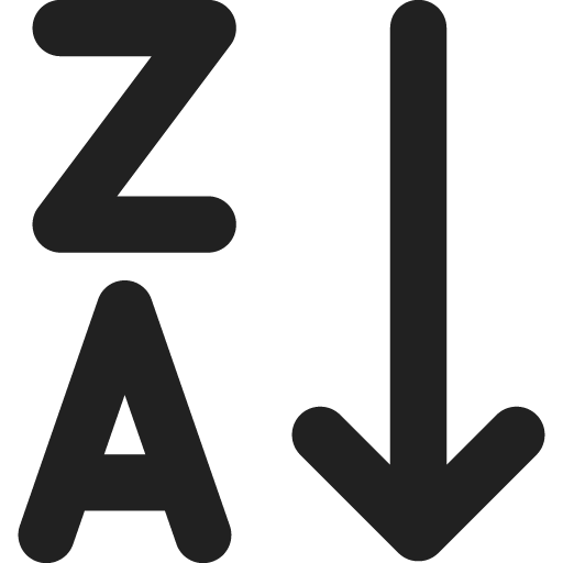 Text sort descending icon vector download free SVG PNG